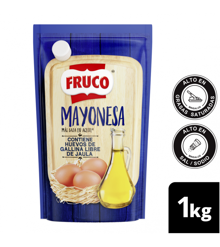 Fruco Mayonesa reducida en grasa (Doy Pack 1000 Grs)