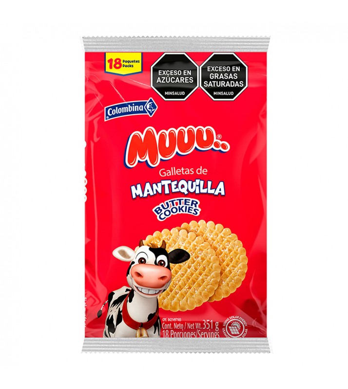Galleta Muuu Mantequilla X 18 Und