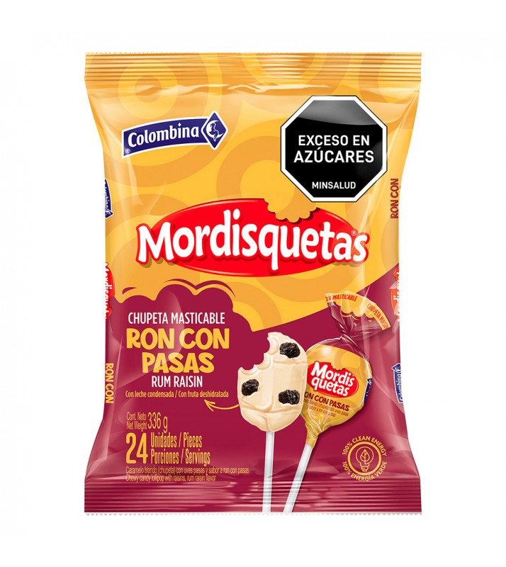 Mosdisquetas Ron Con Pasas X 24 Und