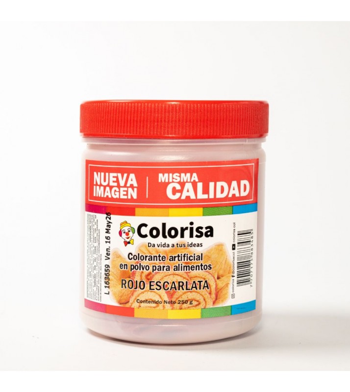 Polvo Colorisa Rojo Escarlata X 250 Gr